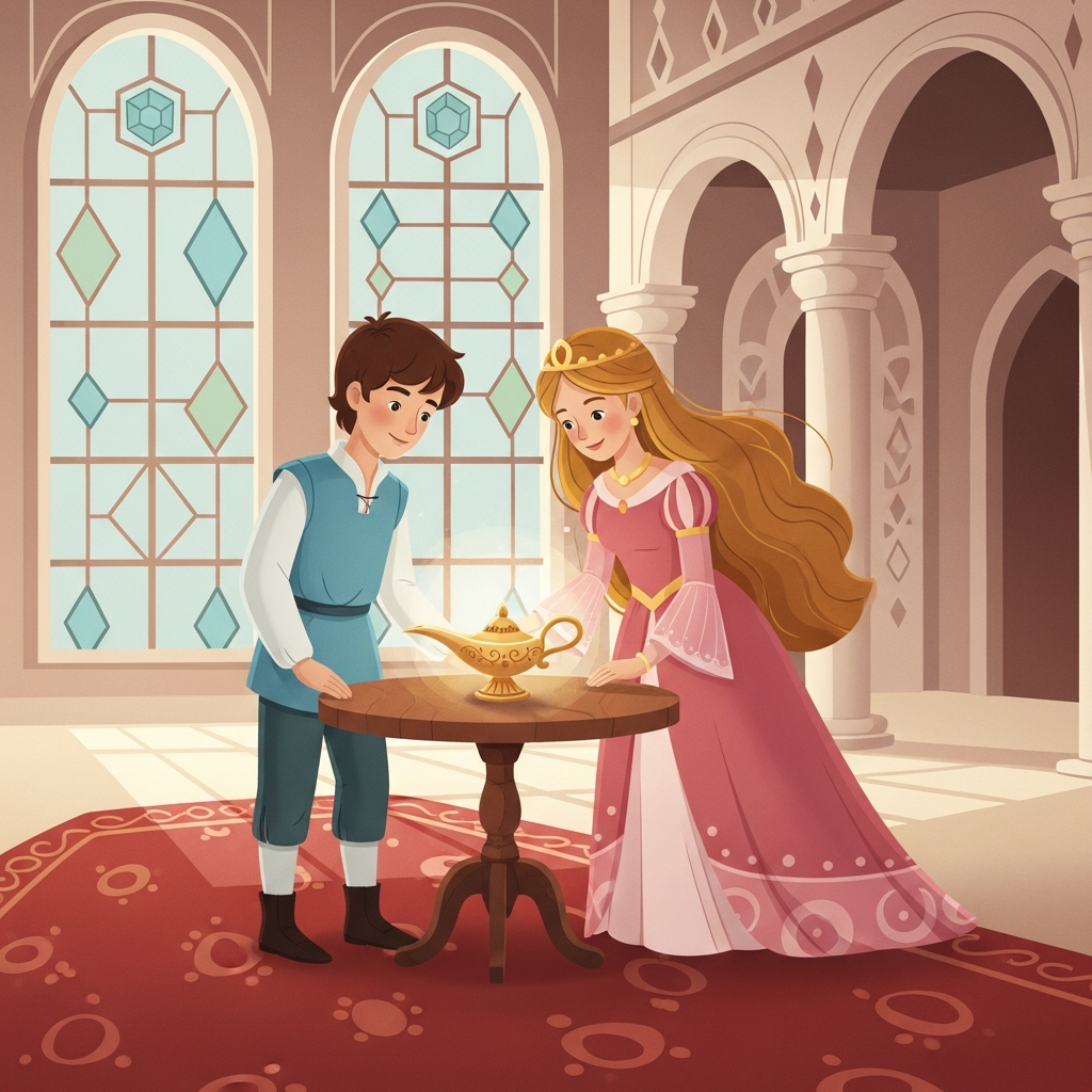 Aladdin and the Magic Lamp by Arabian Nights - Stories for children - Boky