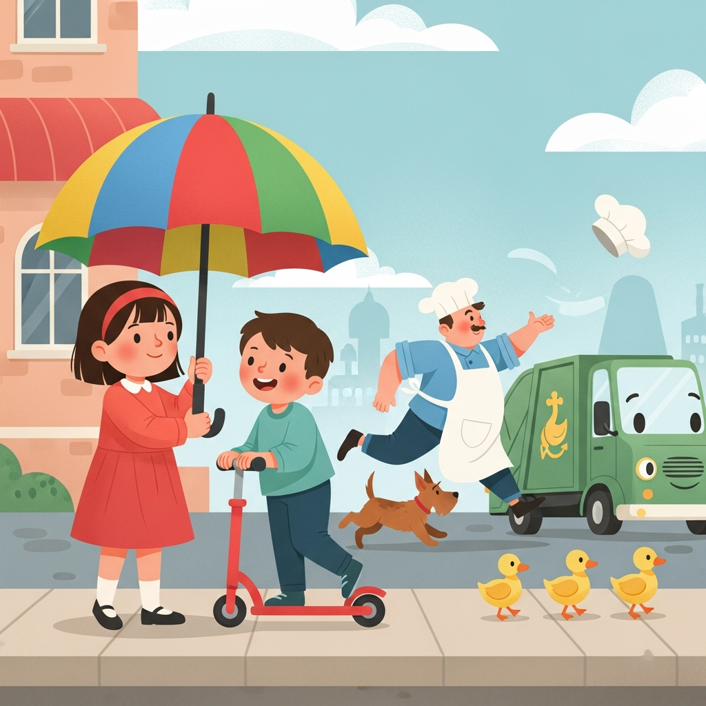 The Tooting Umbrella by Boky Stories - Stories for children - Boky