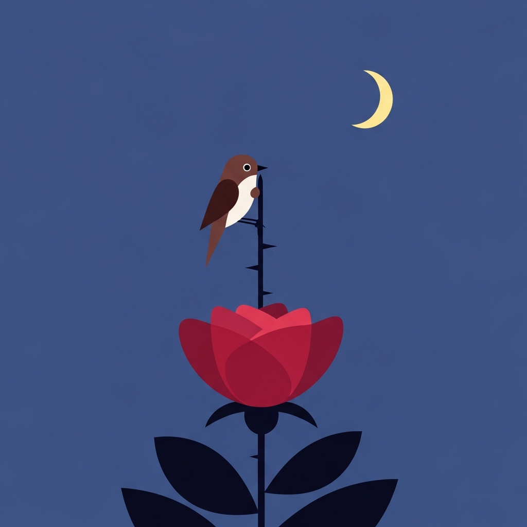 El ruiseñor y la rosa por Oscar Wilde - Cuentos para niños - Boky
